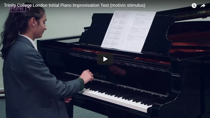 Example piano improvisation test (harmonic stimulus): Grade 5