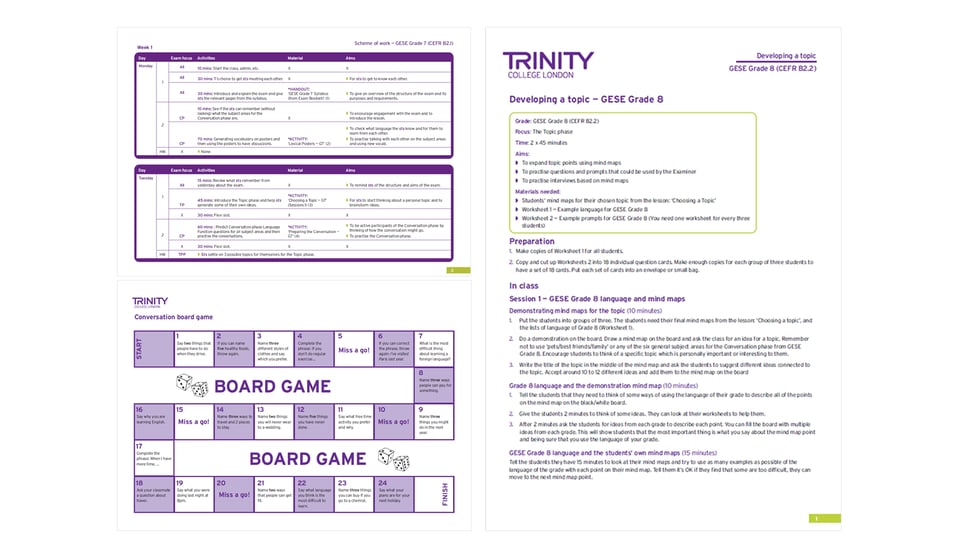 GESE Schemes of Work
