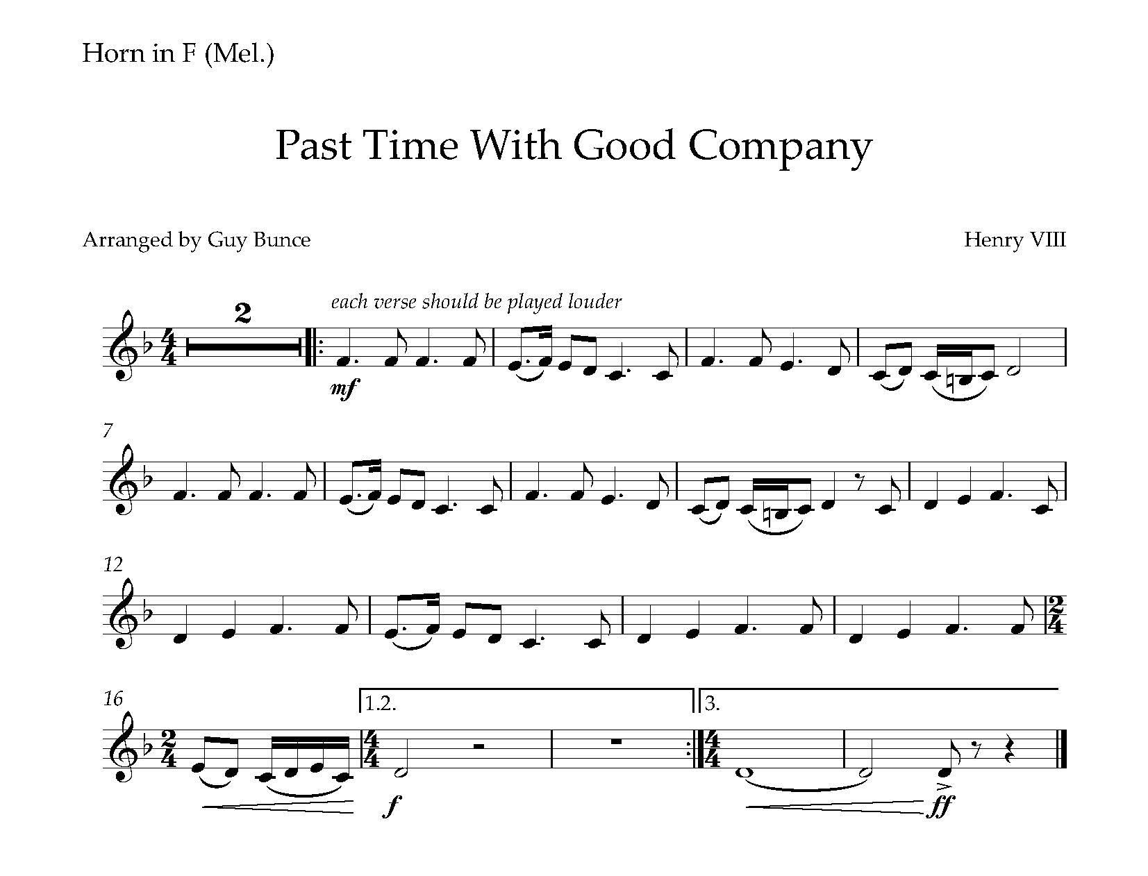 Free arrangement for brass ensembles | Trinity College London