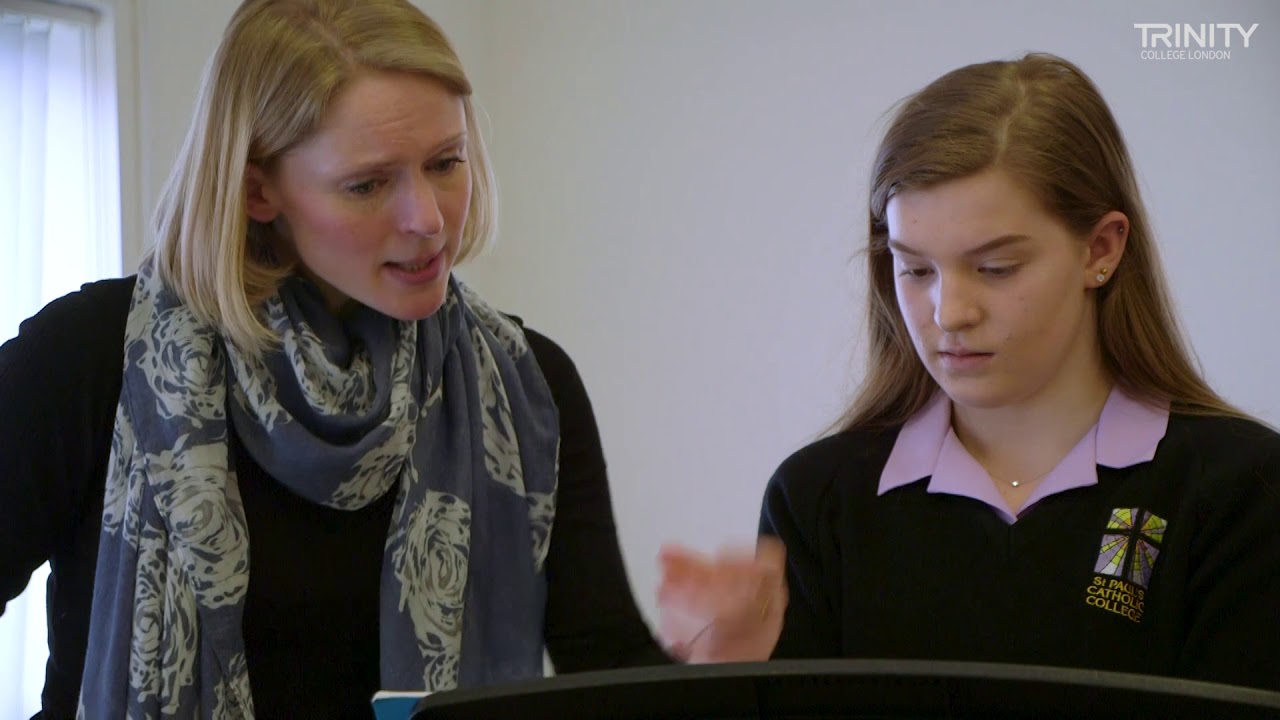 Technical work in Trinity’s Singing exams